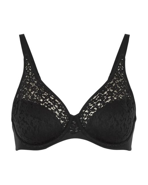 Chantelle Norah Lace Moulded Bra in Black | Lyst UK