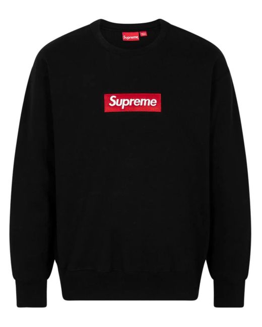 Supreme Box Logo Crewneck Sweatshirt in Black | Lyst UK