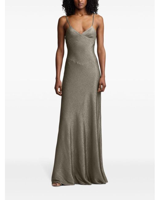 Ralph Lauren Natalie Gown in Metallic | Lyst