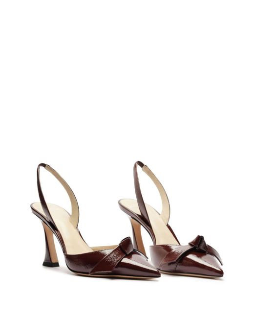 Alexandre Birman 85Mm Clarita Bell Slingback Pumps in White | Lyst