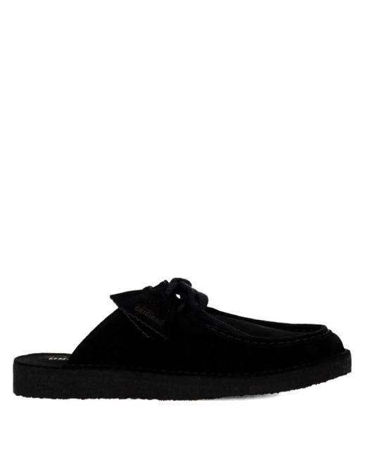 Clarks Leather Slides in Black for Men | Lyst