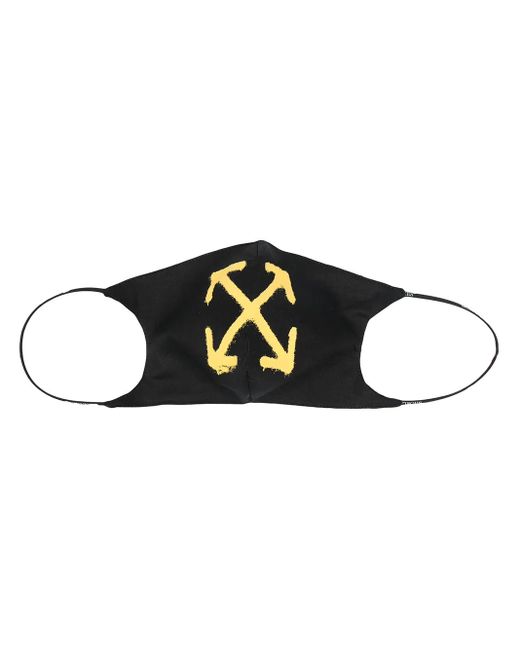 Off-White c/o Virgil Abloh Spray Arrow Face Mask in Black for Men | Lyst