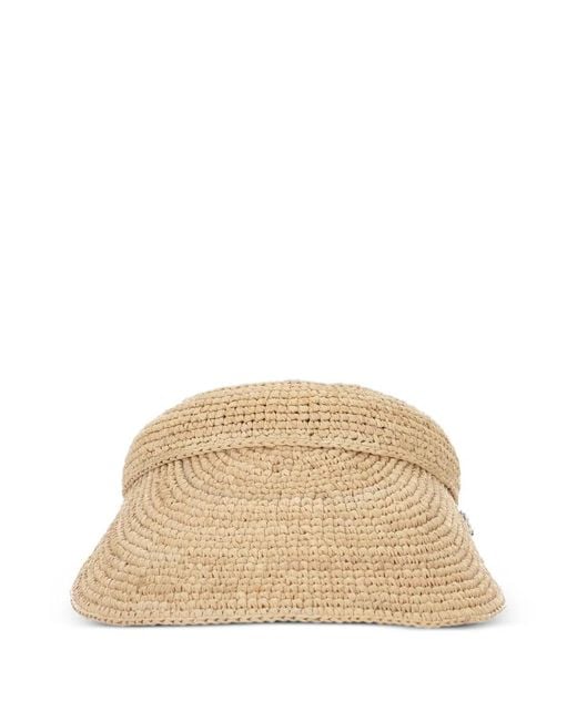 Helen Kaminski Woven Visor in Natural | Lyst UK