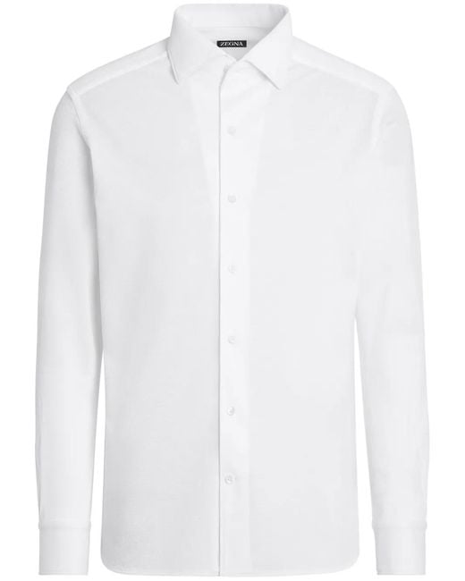 ZEGNA Shirts in White for Men | Lyst