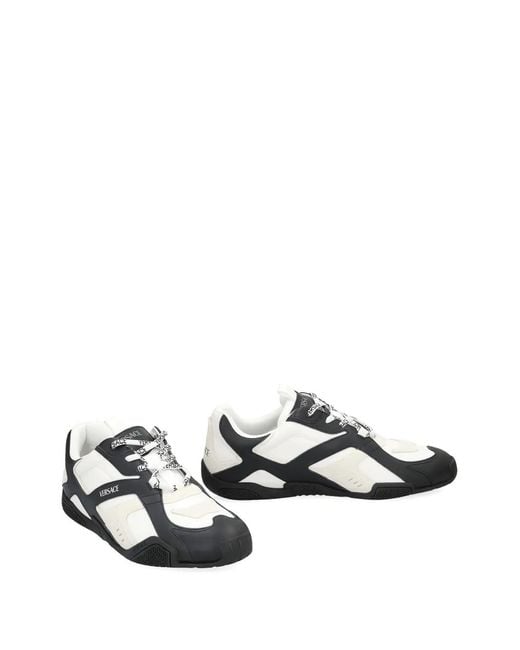 Versace Galaxia Panelled-designer Sneakers in Black for Men | Lyst