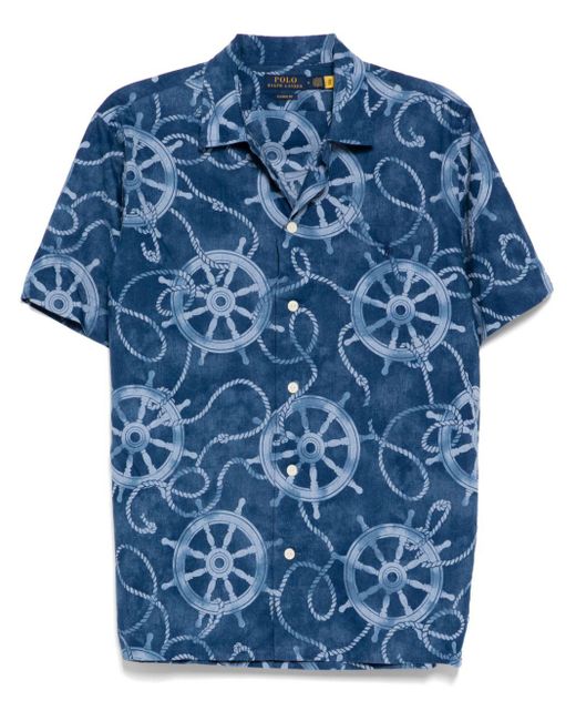 Polo Ralph Lauren Ships Wheel Vacation Shirt in Blue for Men | Lyst