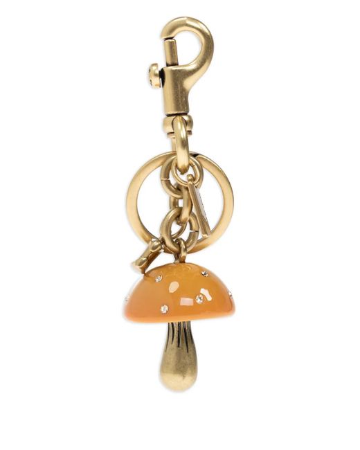 COACH Mushroom Bag Charm Keyrings in Metallic | Lyst UK