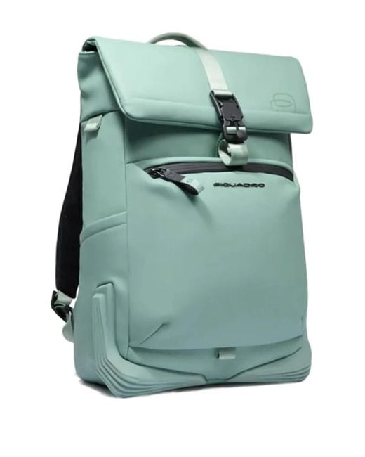 Piquadro Flap Backpack in Green | Lyst
