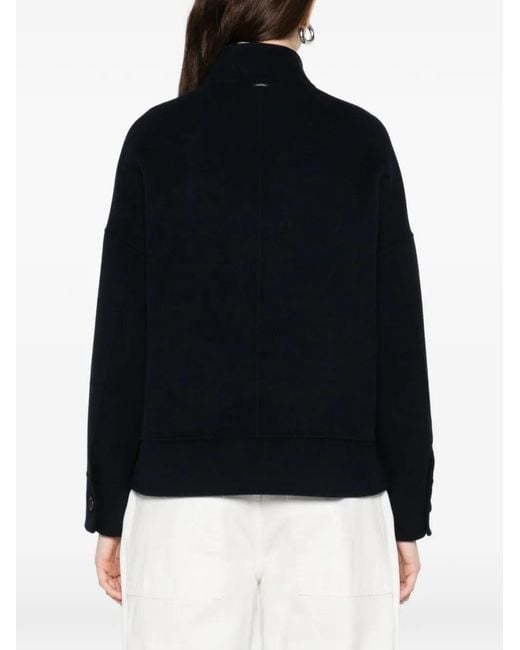 Max Mara Renna Button Jacket in Black | Lyst UK