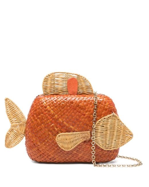 Serpui Lolita Fish Mini Bag in Orange | Lyst UK