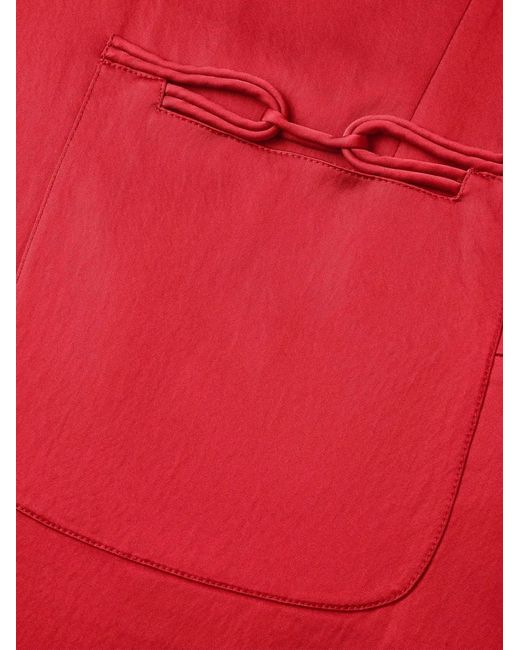 Shanghai Tang Satin Knot Jacket in Red | Lyst UK