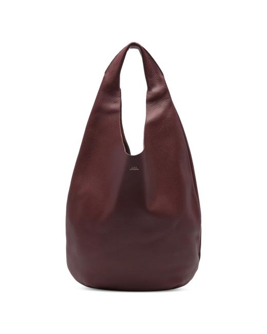 A.P.C. Le Neige Embossed Tote Bag in Purple | Lyst