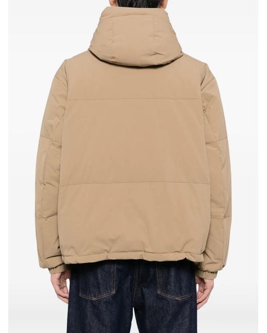 Chocoolate X Russell Athletic Puffer Jacket in Natural for Men | Lyst UK