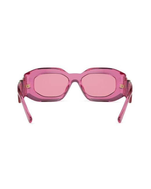 Versace Transparent Sunglasses in Pink for Men | Lyst