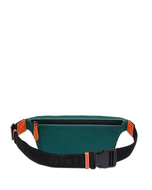 Lancel Leather-Trimmed Belt Bag in Green for Men | Lyst