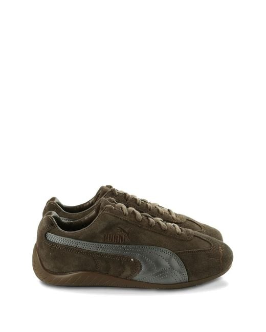 PUMA Speedcat Lux Leather Sneakers in Green | Lyst UK