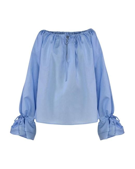 Sleeper Cha-Cha Lounge Blouse in Blue | Lyst