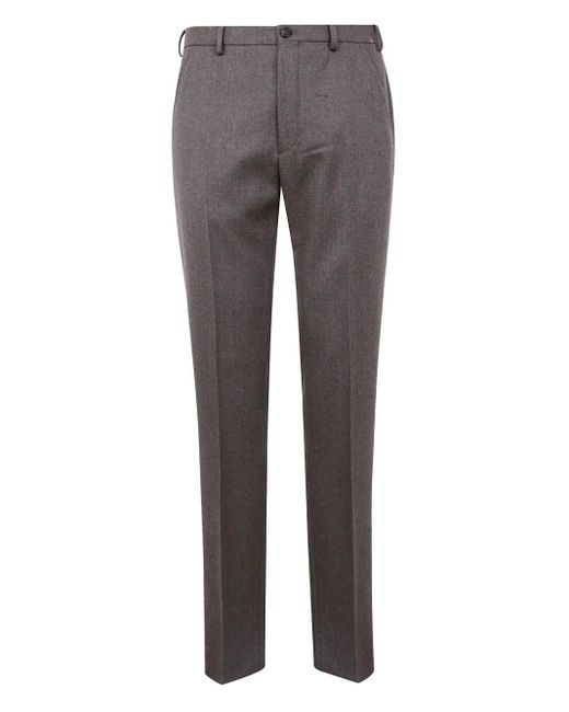 Incotex Wool Trousers in Grey for Men | Lyst UK