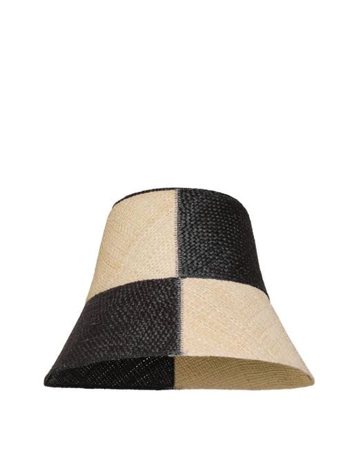 Johanna Ortiz Heaven And Earth Straw Hat in Black | Lyst UK