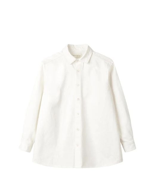 MAN ON THE BOON. Denim Overshirt in White for Men | Lyst UK