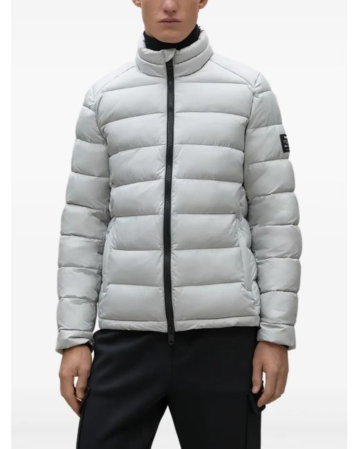 Ecoalf Zip-Up Padded Jacket in Grey for Men | Lyst UK