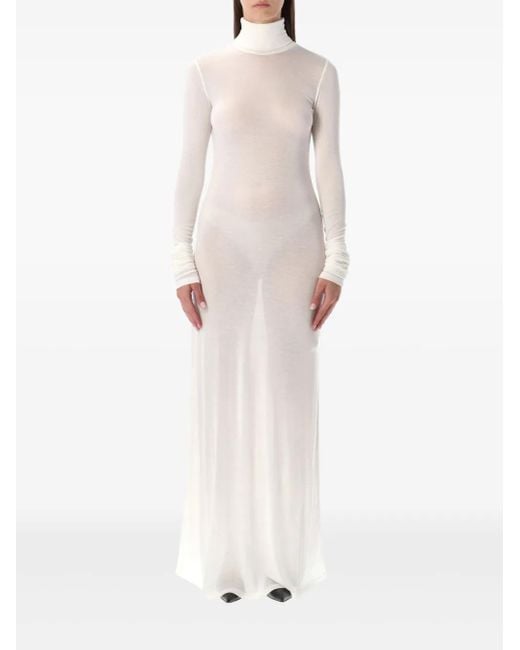 THE GARMENT Roll-Neck Maxi Dress in White | Lyst UK