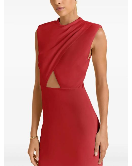 Lenny Niemeyer Cut-Out Midi Dress in Red | Lyst UK