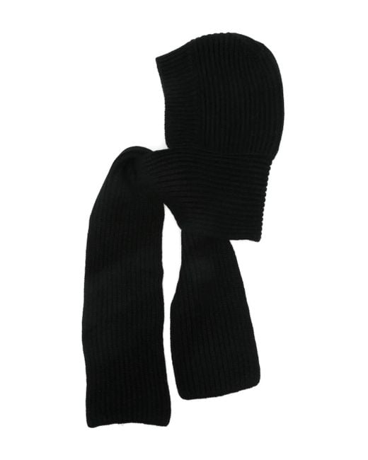 Liska Ribbed Hat Scarf in Black | Lyst UK
