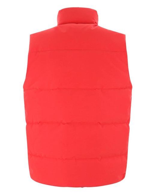 Canada Goose Logo-Patch Vest in Red for Men | Lyst
