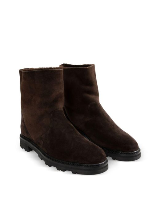 Manolo Blahnik Tomosa Boots in Brown | Lyst