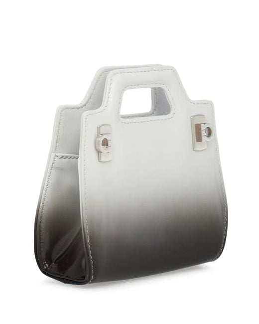 Ferragamo Wanda Gradient-Effect Minibag in Gray | Lyst