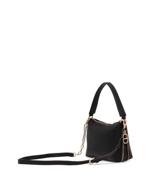 Twin Set Logo-Lettering Crossbody Bag in Black | Lyst