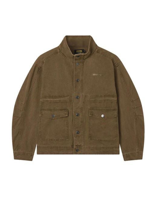 Mini Cream Pocket Jacket in Green | Lyst UK