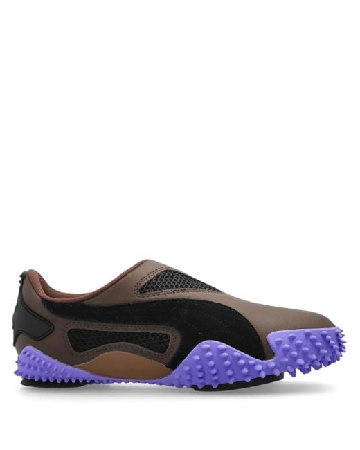 PUMA Mostro Mesh-Panelled Sneakers in Brown | Lyst