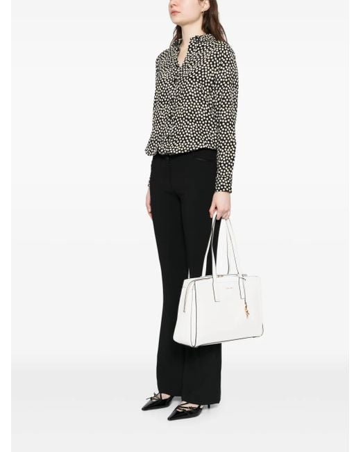 Michael Kors Top Handles Tote Bags in White | Lyst
