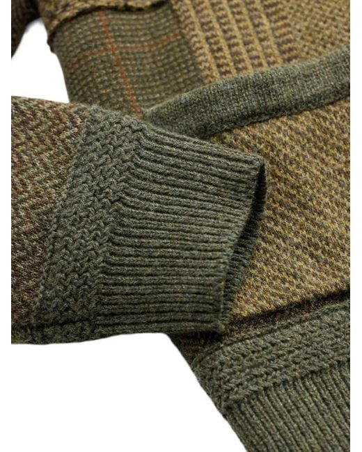 RRL Patchwork-Design Cardigan in Green for Men | Lyst UK