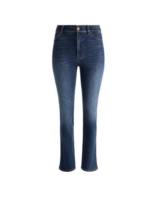 Alice + Olivia Rich Slim-Fit Jeans in Blue | Lyst UK