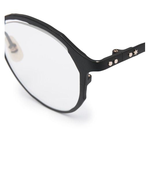 MASAHIROMARUYAMA Round Frame Glasses in Black | Lyst