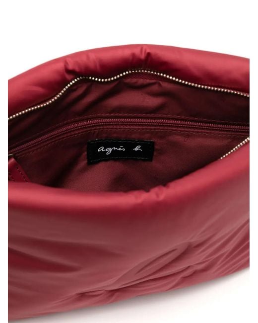 agnès b. Logo Crossbody Bag in Red | Lyst