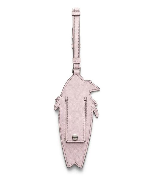 Prada Palm Tree Name Tag in Blue for Men | Lyst