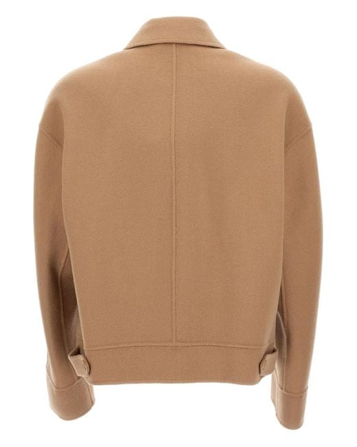 Max Mara Studio Fiero Jacket in Brown | Lyst