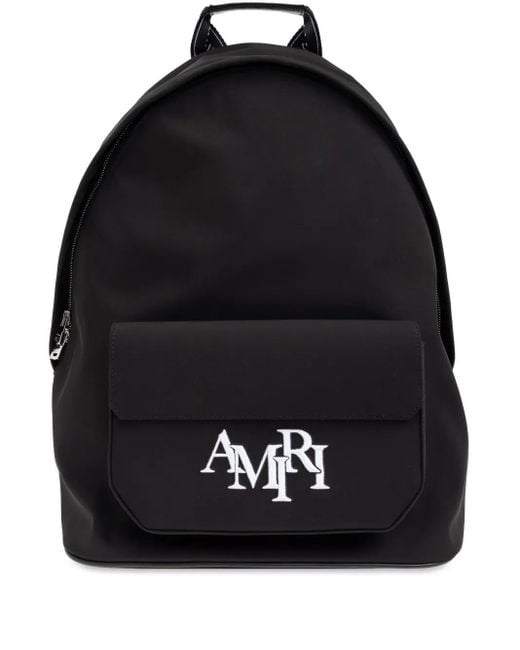 Amiri Logo-Embroidered Backpack in Black for Men | Lyst