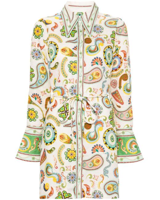 ALÉMAIS Arcade Mini Shirt Dress | Lyst