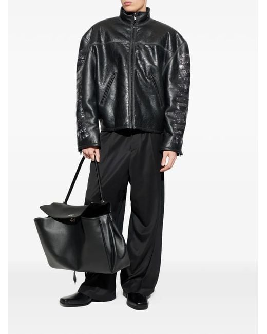 Balenciaga Logo-Tape Jacket in Black for Men | Lyst