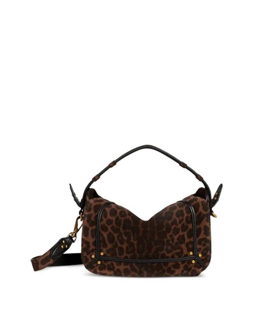 Jérôme Dreyfuss S Pepito Leopard-Print Shoulder Bag in Black | Lyst UK