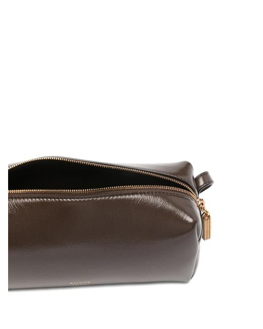 KHAITE Logo-Print Zip Mini Bag in Grey | Lyst UK