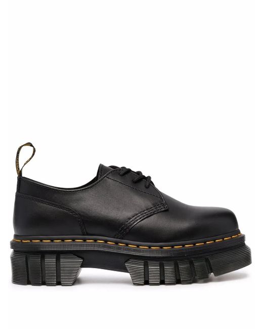 Dr. Martens Audrick 3 Leather Brogues in Black | Lyst UK
