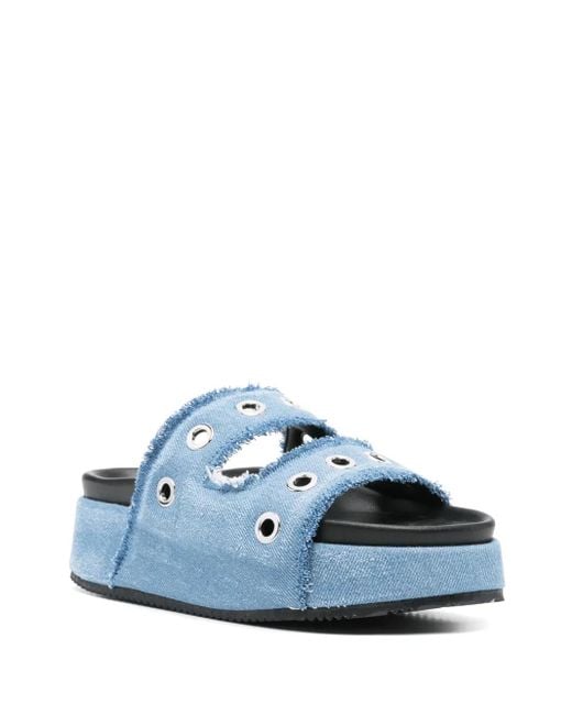 Inuikii Denim Slides in Blue | Lyst