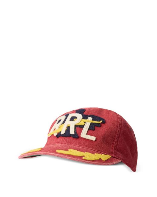 RRL Logo-Appliqué Cap in Red for Men | Lyst UK