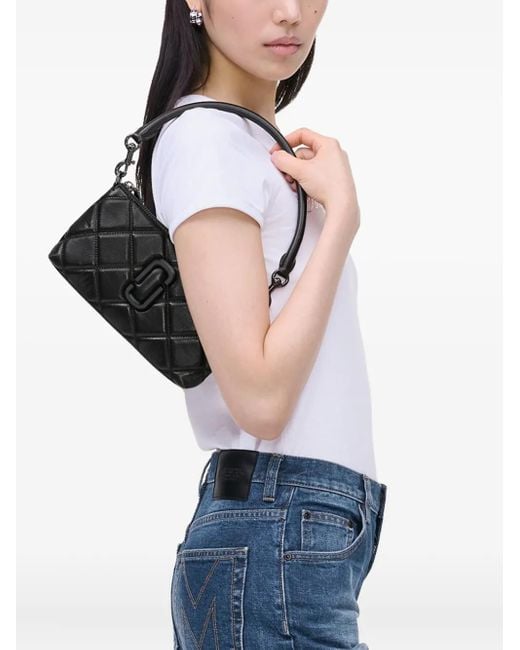 Marc Jacobs The Quilted Utility Snapshot Cross Body Bag in Black | Lyst